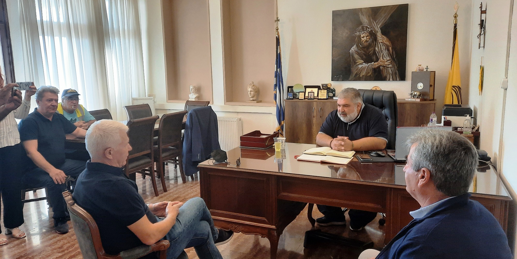 » Τον Δήμαρχο Εορδαίας Παναγιώτη Πλακεντά επισκέφθηκε ο Πρόεδρος της ...