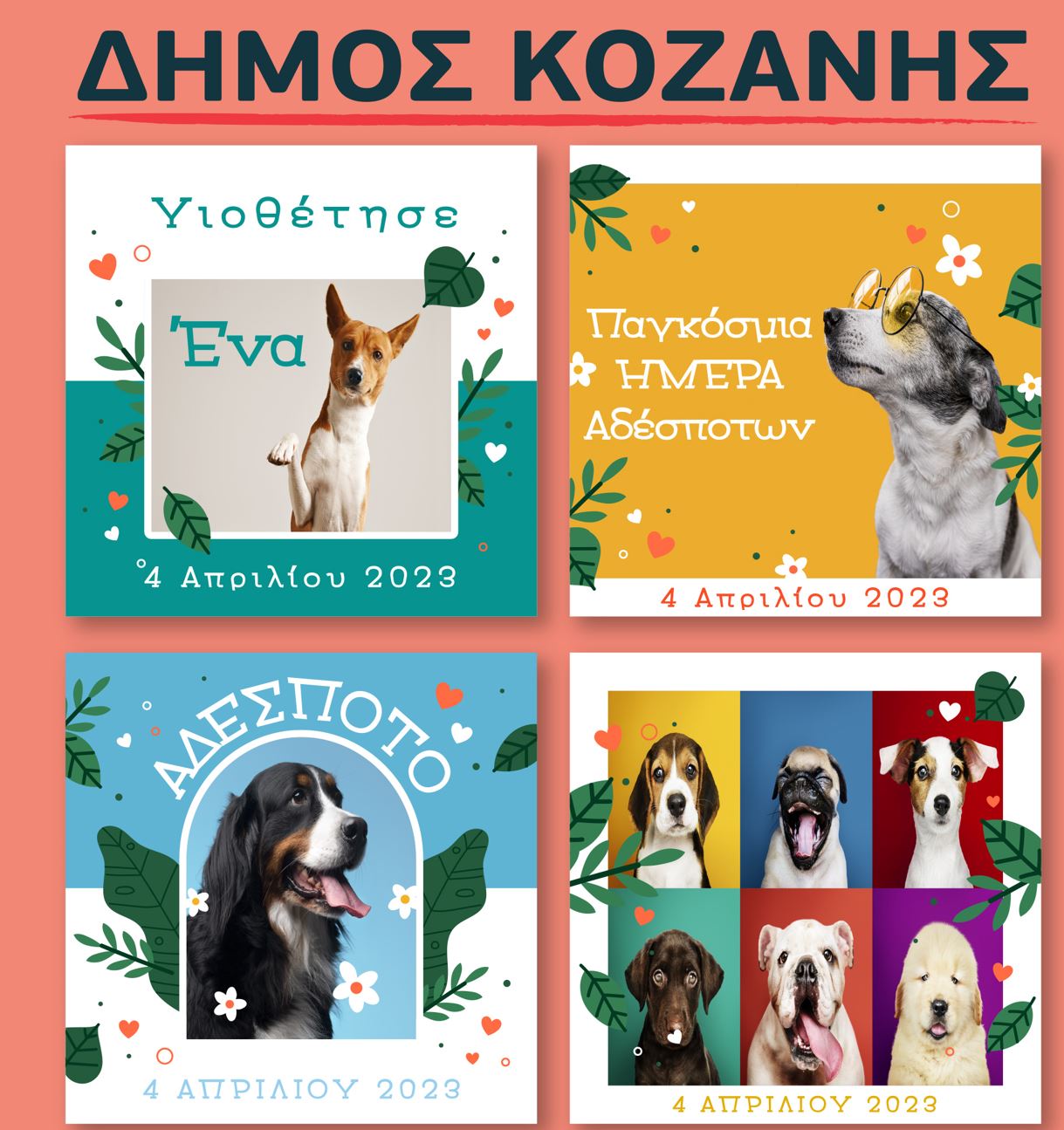 » Δήμος Κοζάνης: Παγκόσμια Ημέρα Αδέσποτων Ζώων – Υιοθέτησε ένα τετράποδο